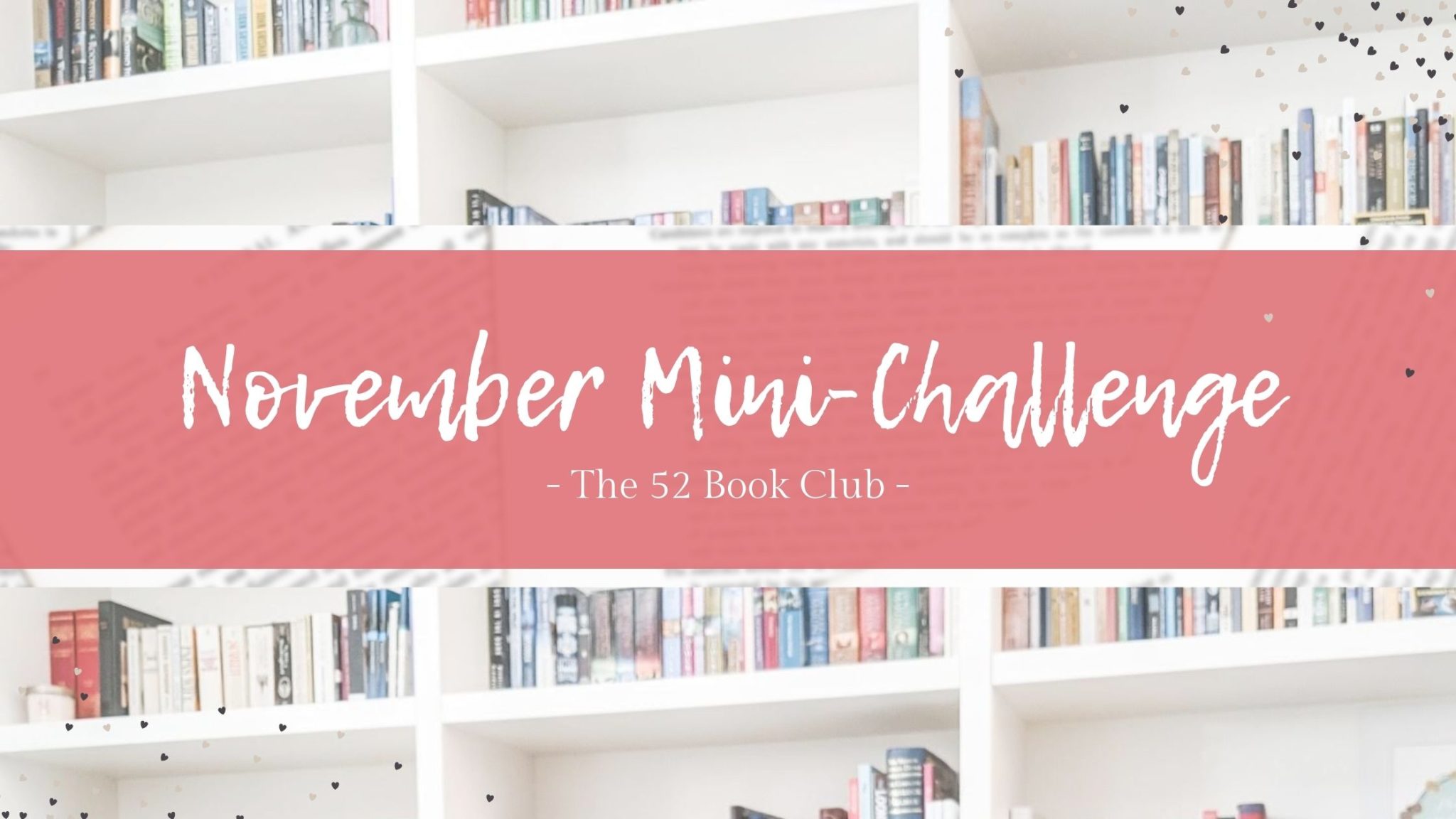 November 2021 Mini-Challenge – The 52 Book Club