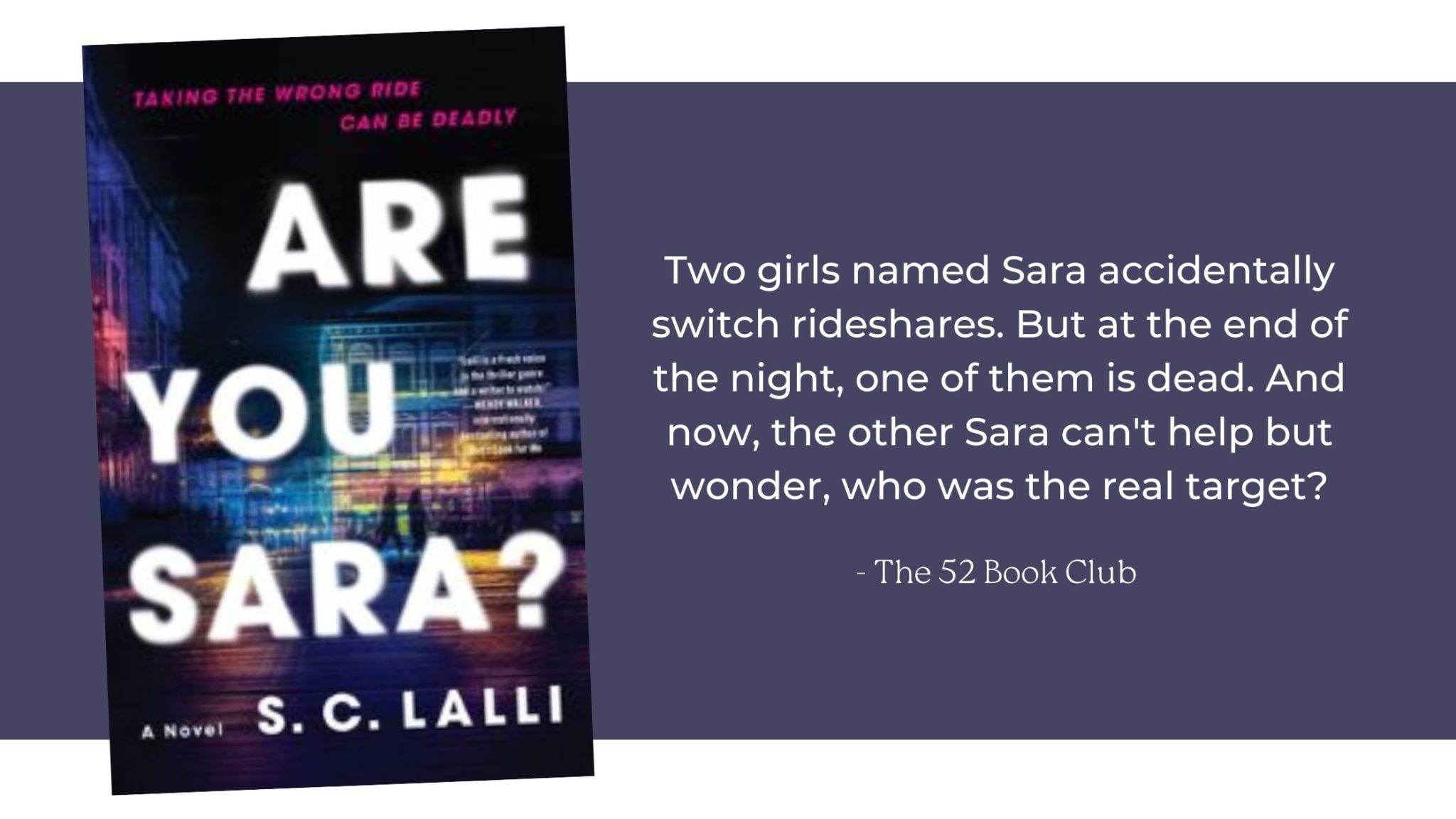 Are You Sara? – The 52 Book Club
