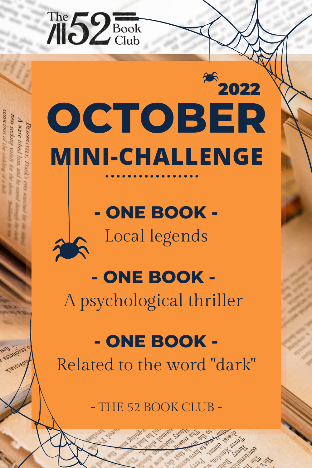 October 2022 Mini-Challenge – The 52 Book Club