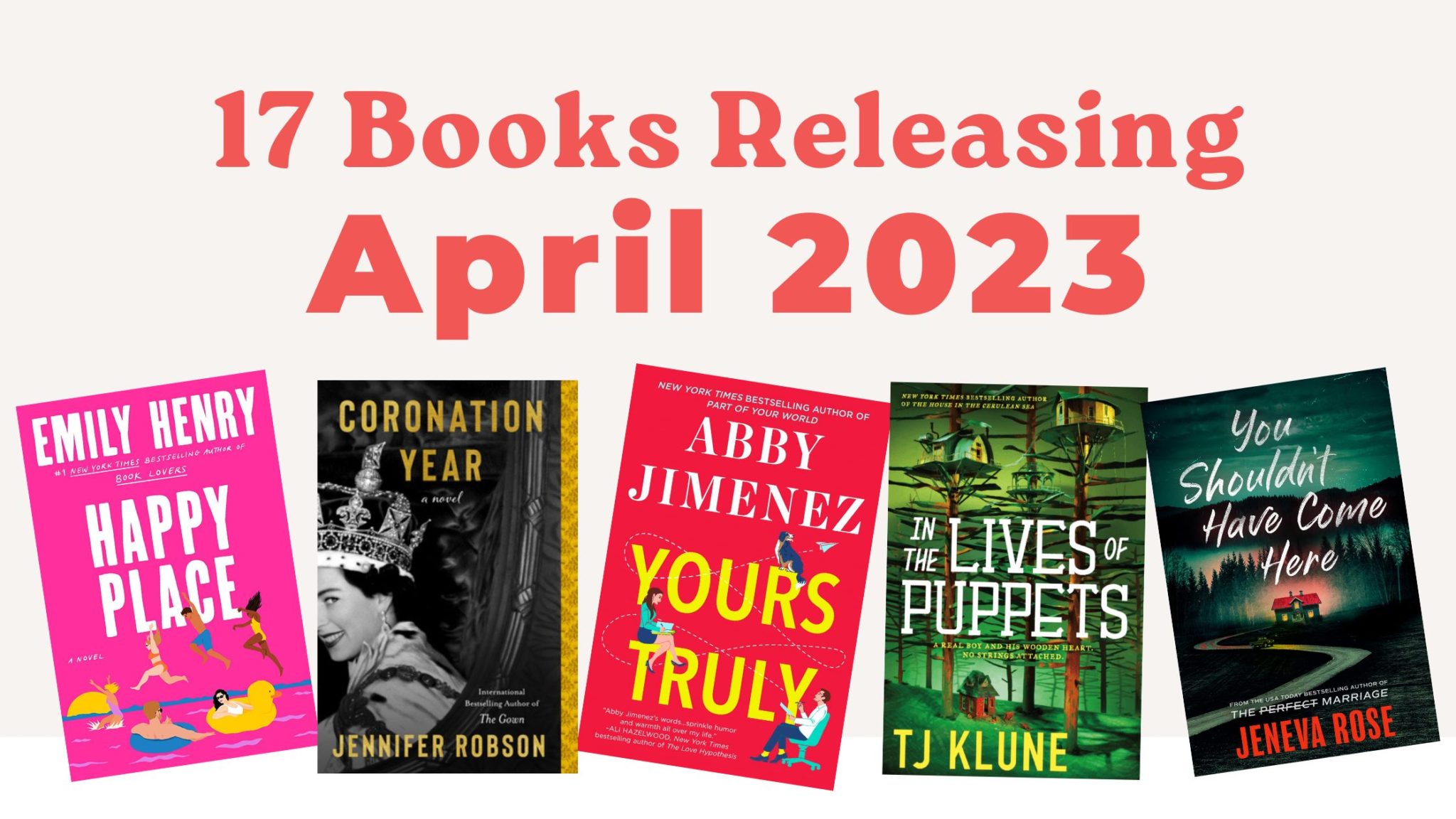 17 Books Arriving April 2023 – The 52 Book Club