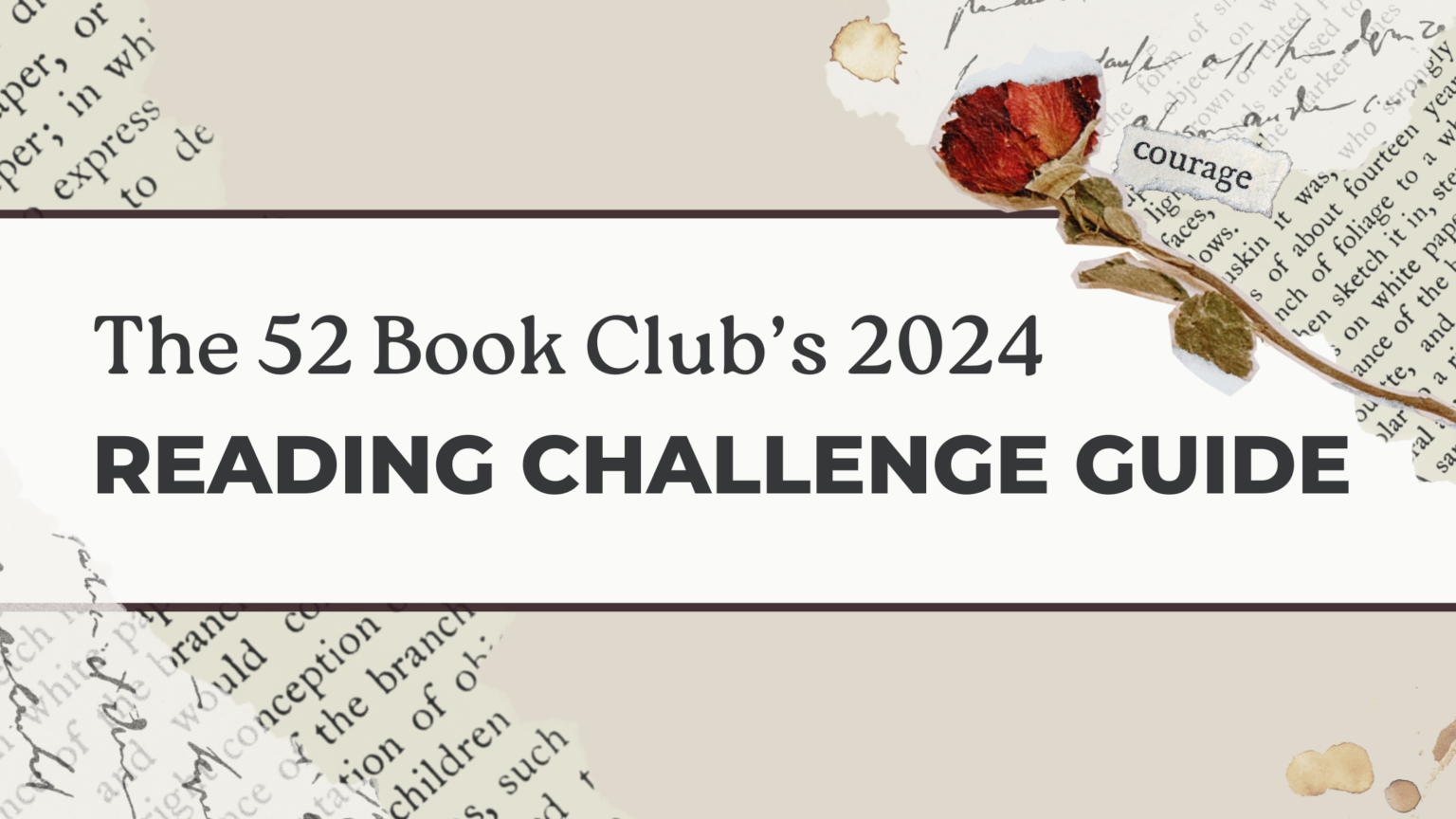 2024 Challenge Guide – The 52 Book Club