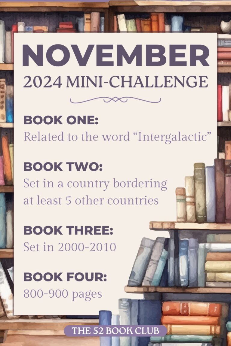 November 2024 Mini-Challenge – The 52 Book Club