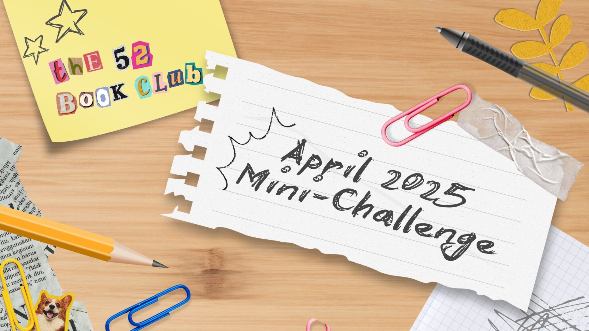 April 2025 Mini-Challenge – The 52 Book Club