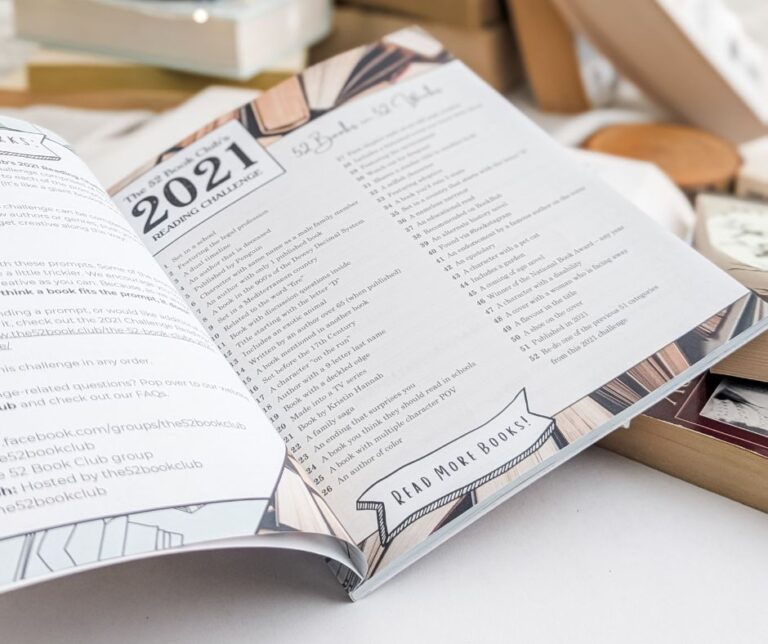 The 52 Book Club 2021 Challenge Journal – The 52 Book Club