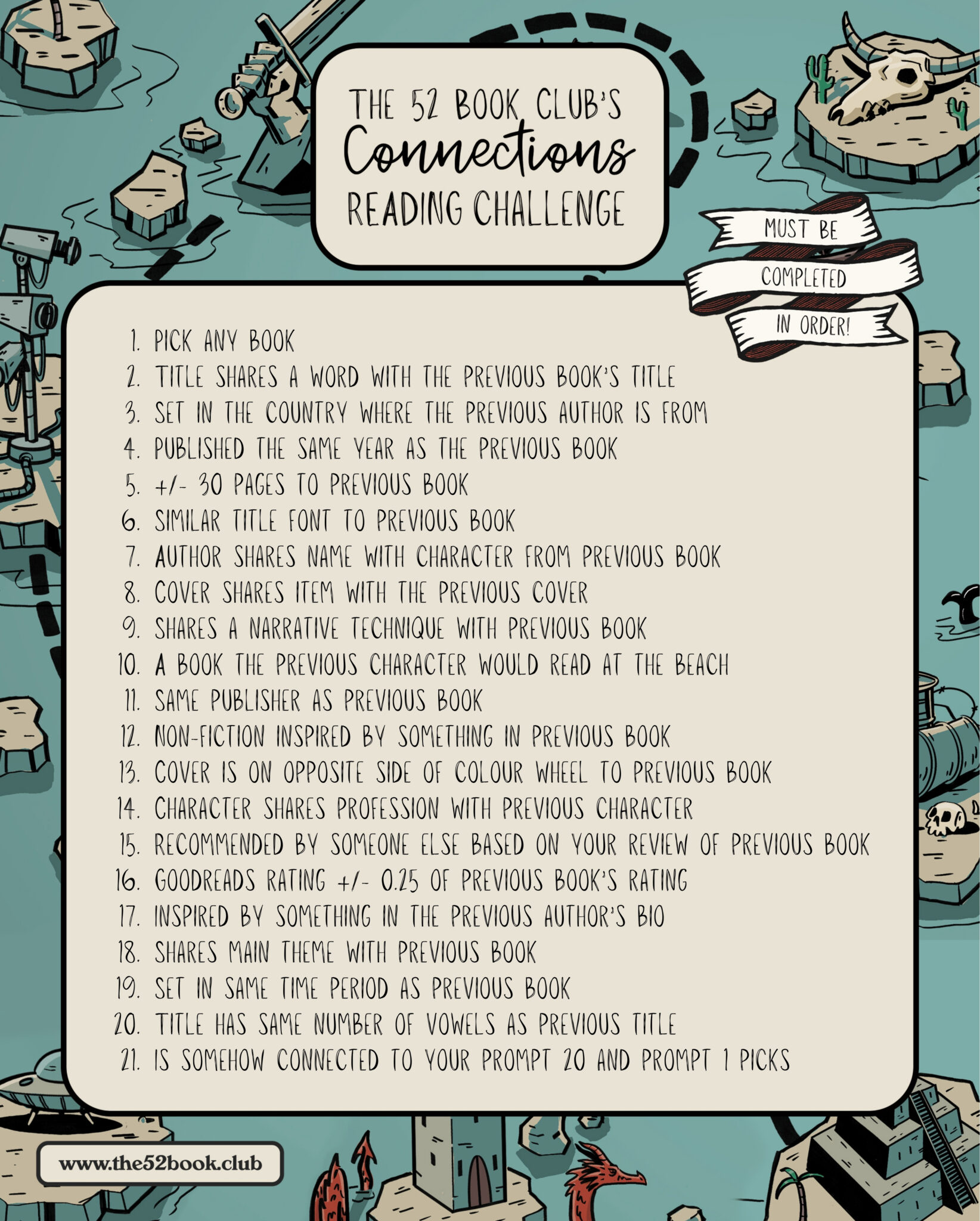 Connections Challenge – The 52 Book Club