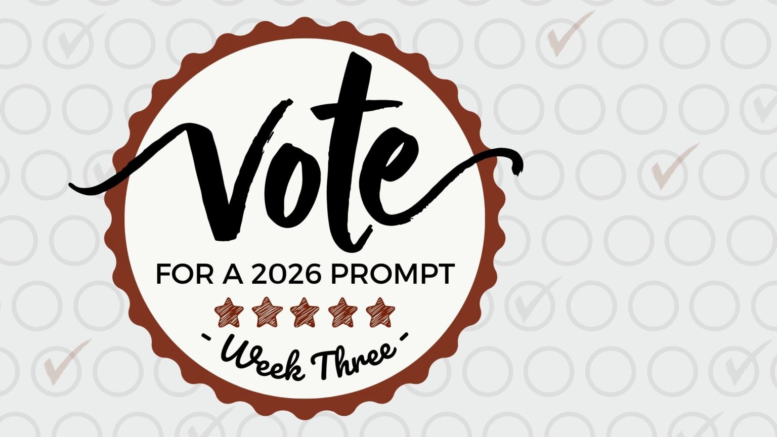 Vote for a 2026 Prompt: Week Three – The 52 Book Club